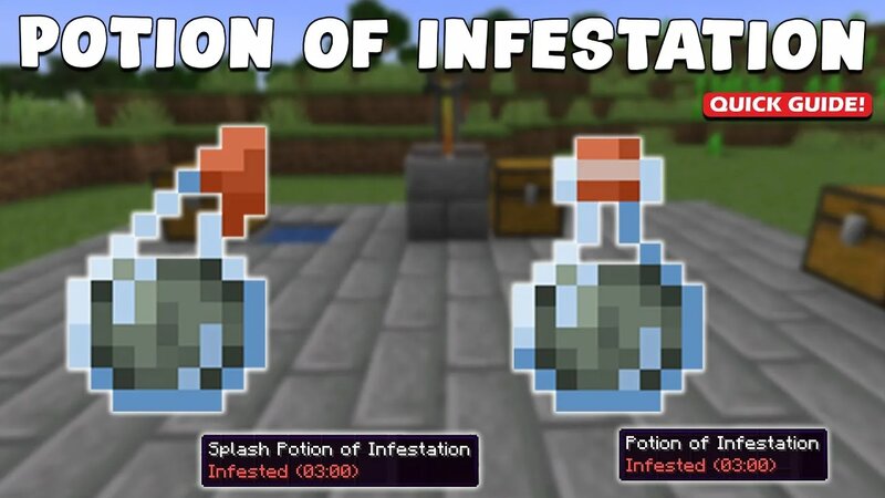 How to Make Potion & Splash Potion Infestation in Minecraft (EASY ...