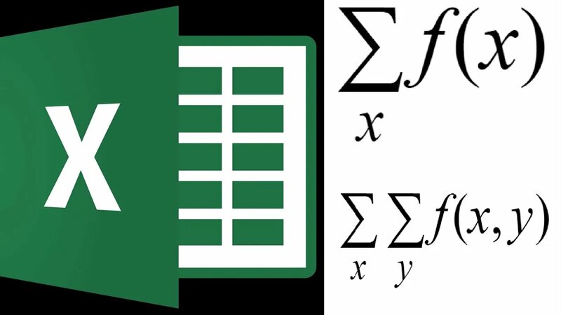 How To: Excel Sigma Summation Function f(x) - Yandex Video aramada ...