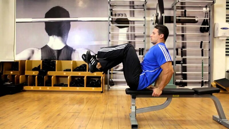 Seated Flat Bench Leg Pull In - Abs Exercise - Yandex Video aramada ...