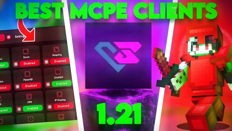 TOP 3 Best Minecraft Bedrock Clients 1.21 (Keystrokes, FPS Boost ...