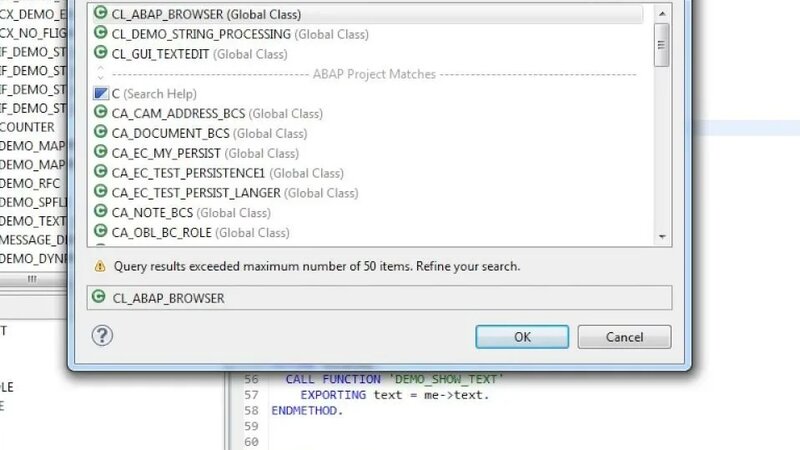 ABAP in Eclipse Tutorials - Searching for ABAP Development Objects - Смотреть онлайн в поиске ...