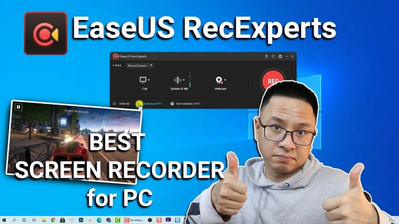 Best Screen Recorder For PC/Laptop - EaseUS RecExperts Tutorial For ...