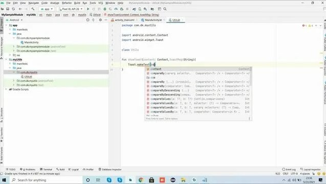 How to Create Module in Android Studio and Use in Project - Смотреть ...