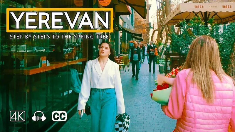 Walking Tour Yerevan, Armenia, Step by steps to the Spring Tree, Mar 29 ...