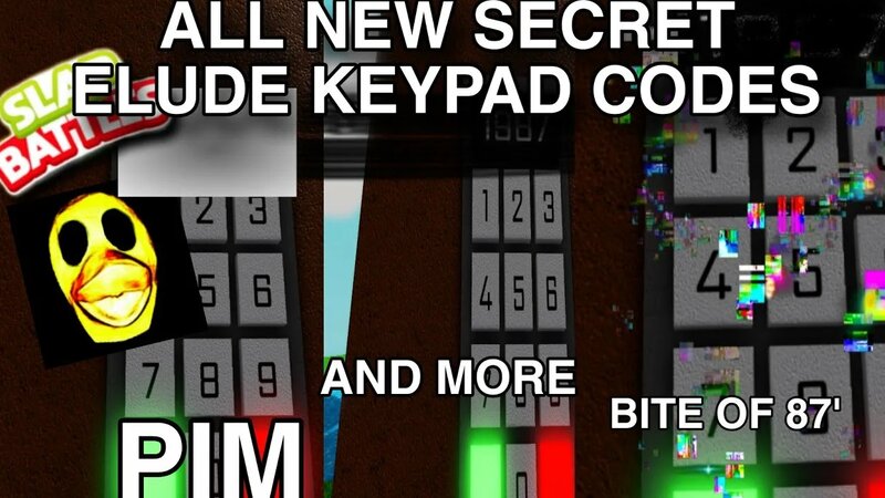 All NEW Elude Keypad Secret Easter Egg Codes (i think) Slap Battles ...