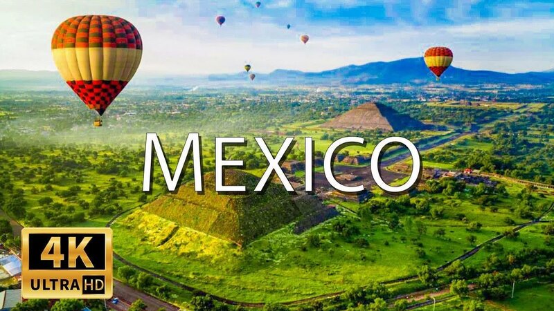 Flying OVER Mexico (4K UHD) - Amazing Beautiful Nature Scenery with ...