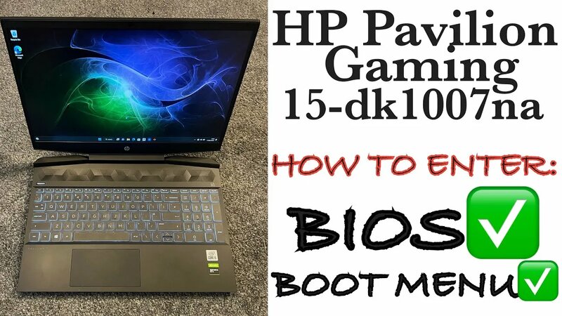 HP Pavilion Gaming 15-dk1007na - How To Enter Bios (UEFI) & Boot Menu ...
