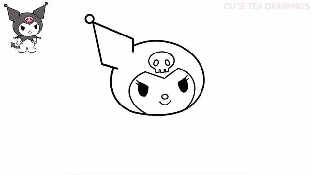 How To Draw Kuromi | Sanrio | Cute Easy Step By Step Drawing Tutorial ...