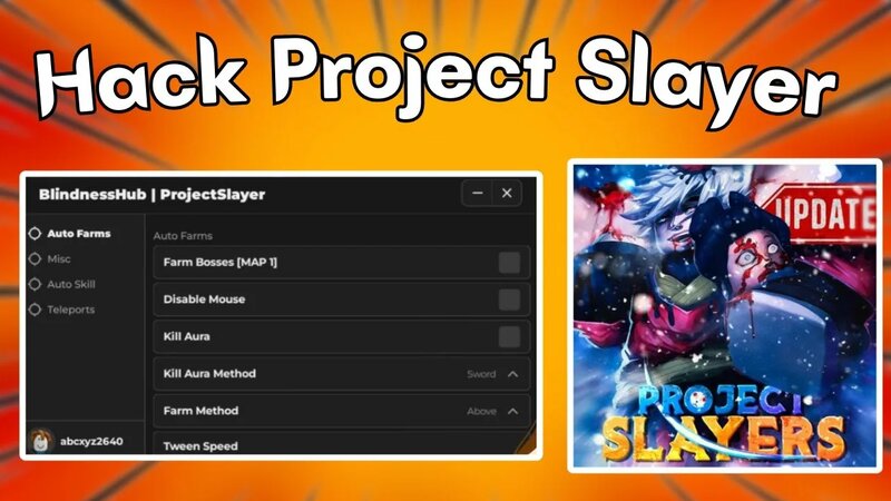 Script Hack Project Slayer Trên Điện Thoại Auto Farm Boss, Tp Muzan ...