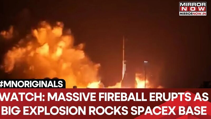 Massive Explosion Rocks Elon Musk's SpaceX Base During Starship Fire ...