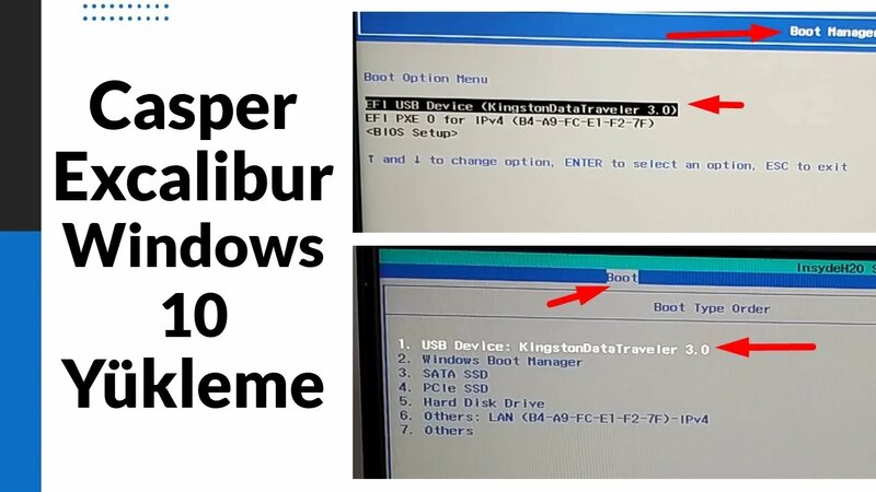 Casper Excalibur Windows 10 Yükleme | Format | Bios Ayarları - Yandex ...