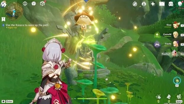 Genshin Impact Use the Kusava to open up the path Starry Night Chapter ...