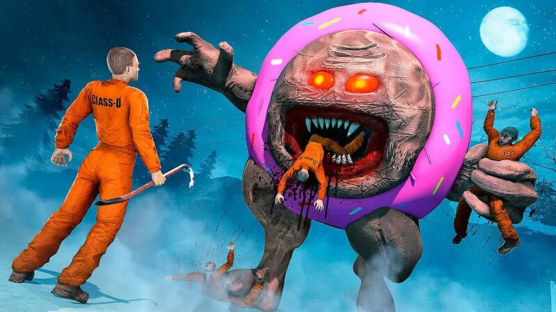 Пончикоголовый Охотится НА НАС! Опасный SCP Против Людей! Выжить В ...