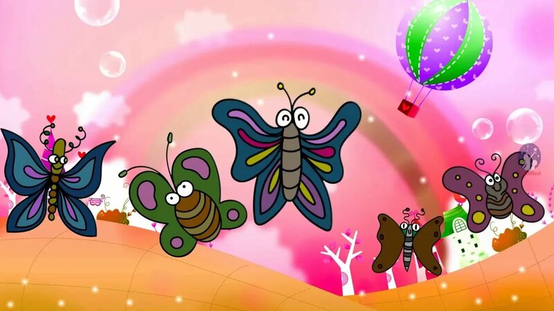 ButterFly Cartoon Finger Family Nursery Rhymes For Children | ButterFly ...