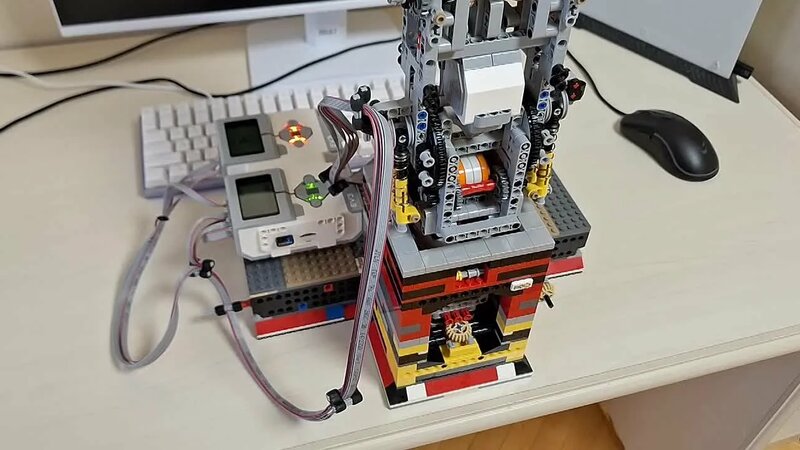 LEGO EV3 6-Axis Robot Arm Smoothly Test — Видео от Lego 6DoF EV3 ...