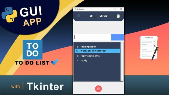 Build a To-Do List App with Python | GUI Tkinter Project - EroFound