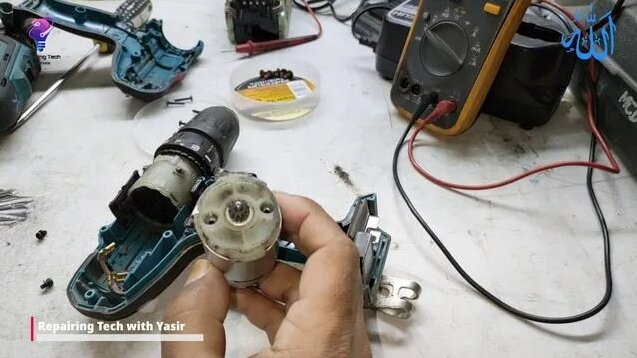 Makita cordless drill Df331d Motor Repair | New motor replacement ...