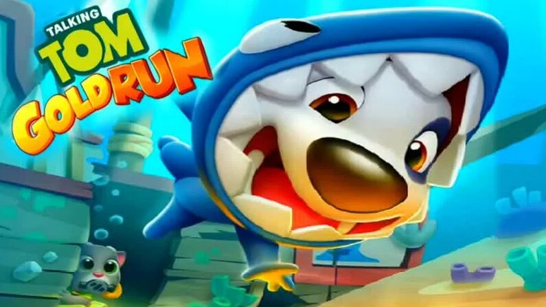 Том Бег за золотом Обновление супергерой мультик игра Talking Tom Run ...
