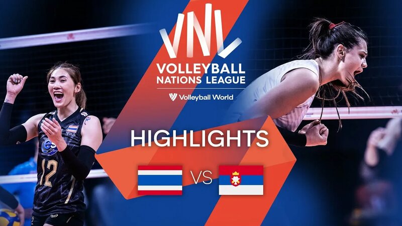 THA vs. 🇷🇸 SRB - Highlights Week 1 | Women's VNL 2022 - Смотреть онлайн ...