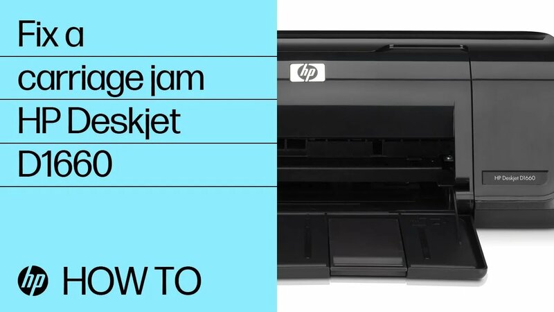 Fixing a Carriage Jam | HP Deskjet D1660 Printer | HP - Yandex Video ...