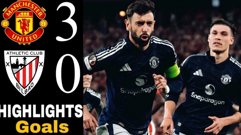 Manchester united vs athletic bilbao 3-0 | Highlights | ATH bilbao vs ...