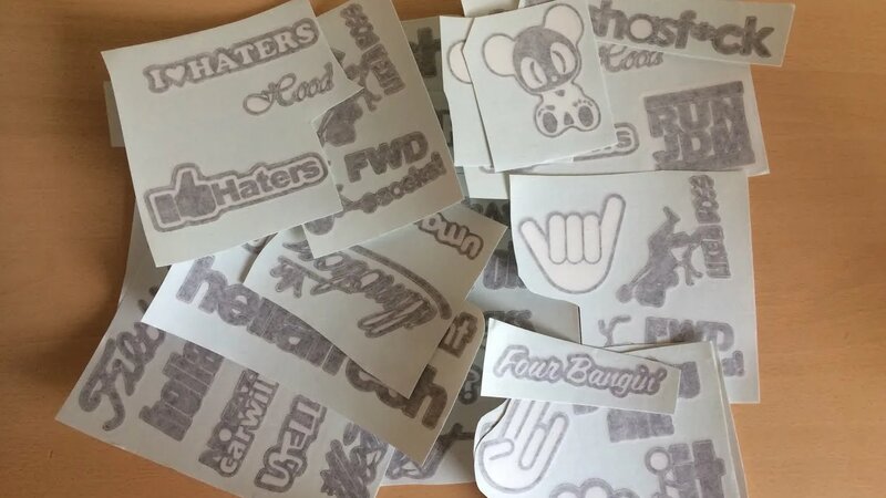 Mega JDM Stlye Car sticker pack unboxing Hellafresh Illest Panty ...