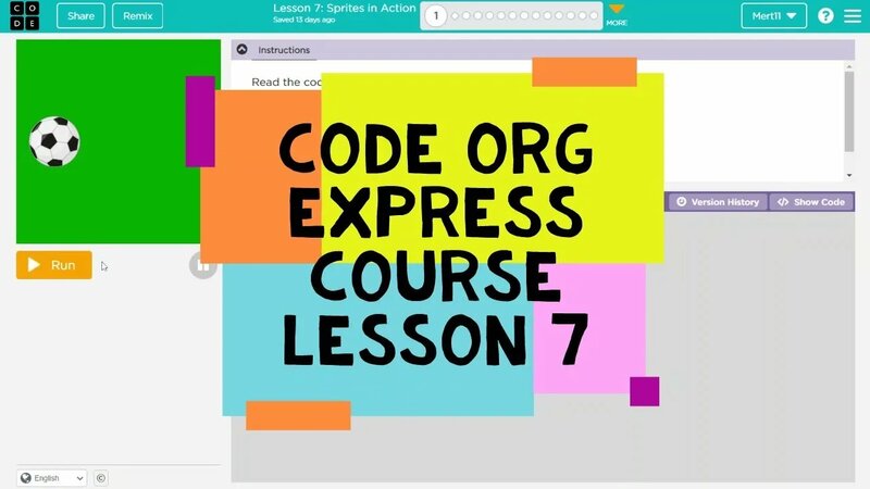 Code.org Lesson 7 - Code Org Express Course Lesson 7 Sprites in Action ...
