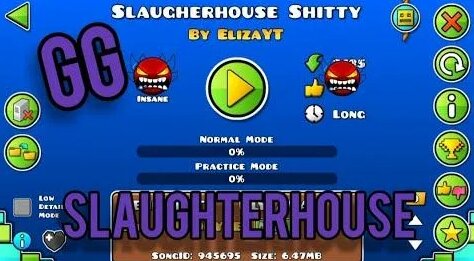 Slaughterhouse GG | geometry dash | прошёл слаутерхаус без декора ...