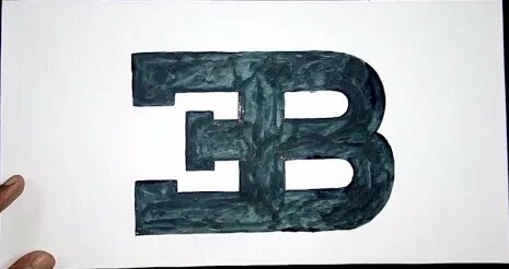 How to draw the Bugatti logo