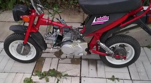 Проект: Мини мокик Stella с двигателем от питбайка #6/Moped Mini Mokik ...