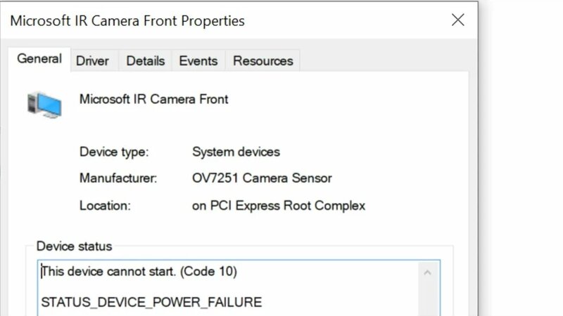 Fix Camera Error (Code 10) This Device Cannot Start Status Device Power ...
