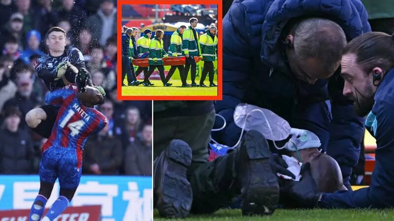 Philippe Mateta Colliding with Liam Roberts and getting injury | Mateta ...