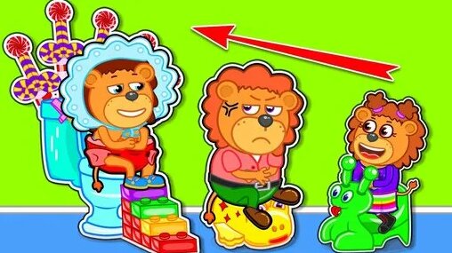 Yes Yes Go Potty! Potty Training with Lion Family Cartoon for Kids ...