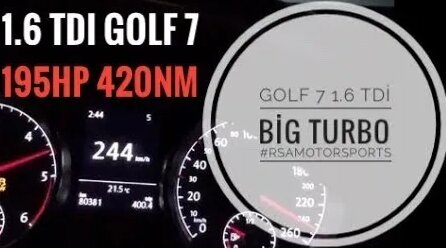 Golf 7 1.6 TDI Big Turbo 1.8 Bar Trailer Rsa Motorsports - Yandex Video ...