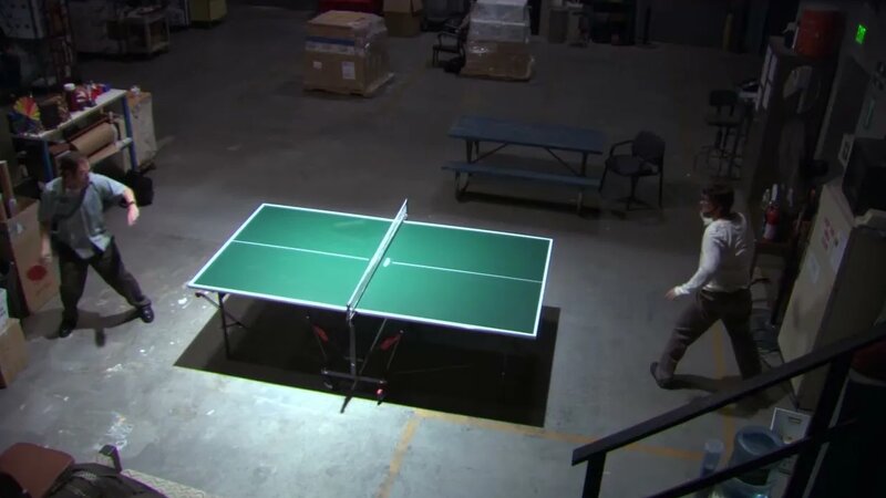 The Office - Dwight and Mose playing Ping Pong - Смотреть онлайн в ...