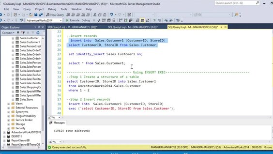 How To Copy Or Insert Records Into A New Table From Another Table In MS 