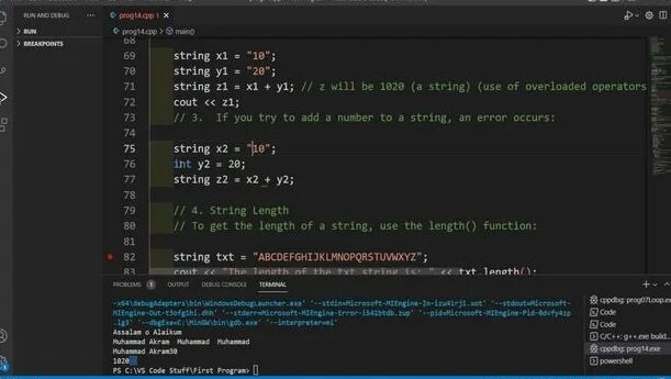 c++ strings | using c++ strings | c++ string array | append in c++| C++ ...
