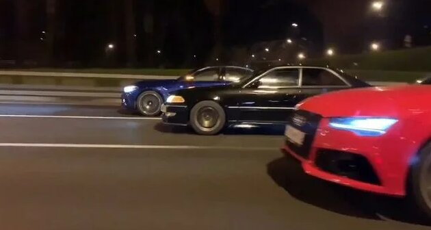 Toyata mark2 2jz vs Porsche 911 vs Bmw m5 vs Audi Rs7//Insane 2jz power ...