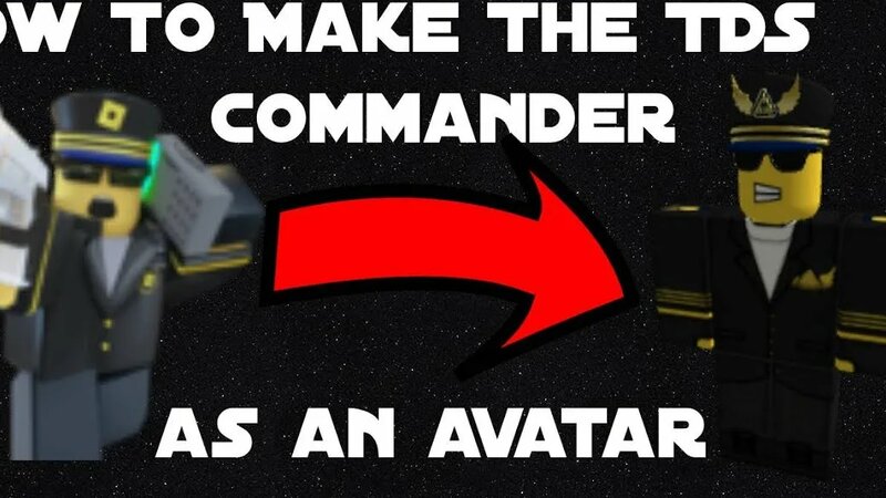 How To Make the TDS Commander as an Avatar! | Roblox - Yandex Video ...