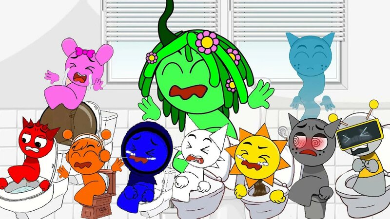 Sprinki|Спрунки или Спрунке хотят какать| Мультфильмы Sprunki ...