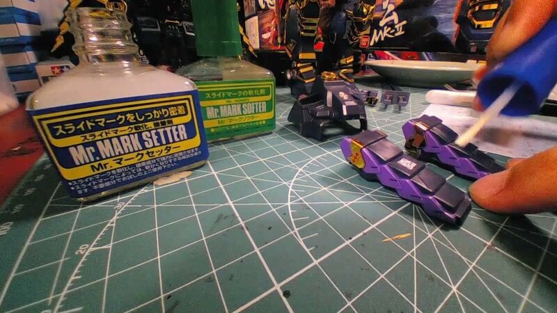 How to apply Water-Slide Decals using Mr. Mark Setter & Mr. Mark Softer ...