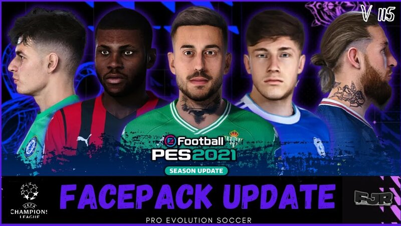 PES 2021 - update face V115 - sider version & cpk version | pc