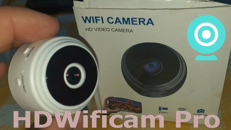 Connecting the A9 mini camera (white case) to a smartphone via the ...