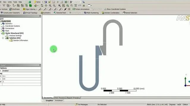 Ansys Workbench | Snap Fit Nonlinear Contact Analysis | GRS - Смотреть ...