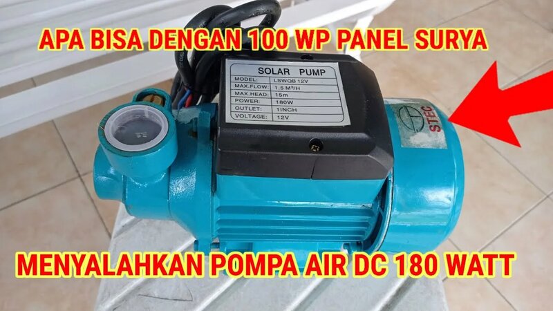 Pompa AIR DC pompa solar panel pompa DC 180 watt | pompa DC 12V 180 ...