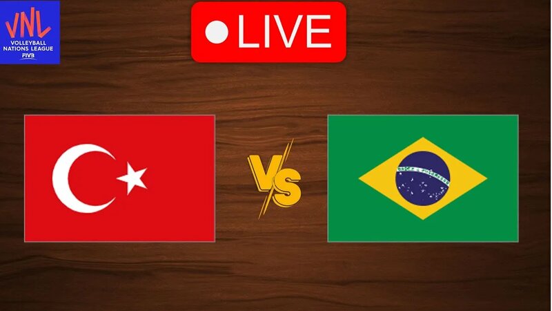 Live: Turkey vs Brazil | FIVB Volleyball Women's Nations League 2025 ...