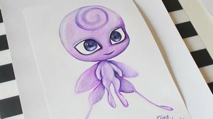 Видео Miraculous Ladybug Drawing Kwami hawk Как нарисовать Квами ...