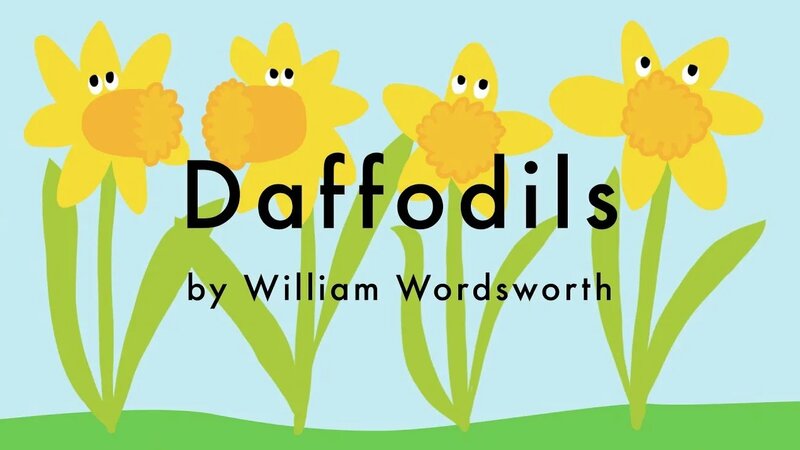 Daffodils Poem by William Wordsworth - I Wandered Lonely as a Cloud ...