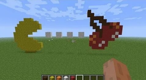 Minecraft - Pacman (Pixel Art) (Build) - Yandex Video aramada çevrimiçi ...