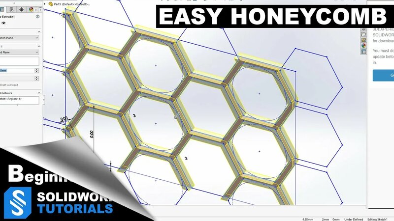 SolidWorks /SolidWorks Tutorial Honeycomb /SolidWorks - Yandex Video ...